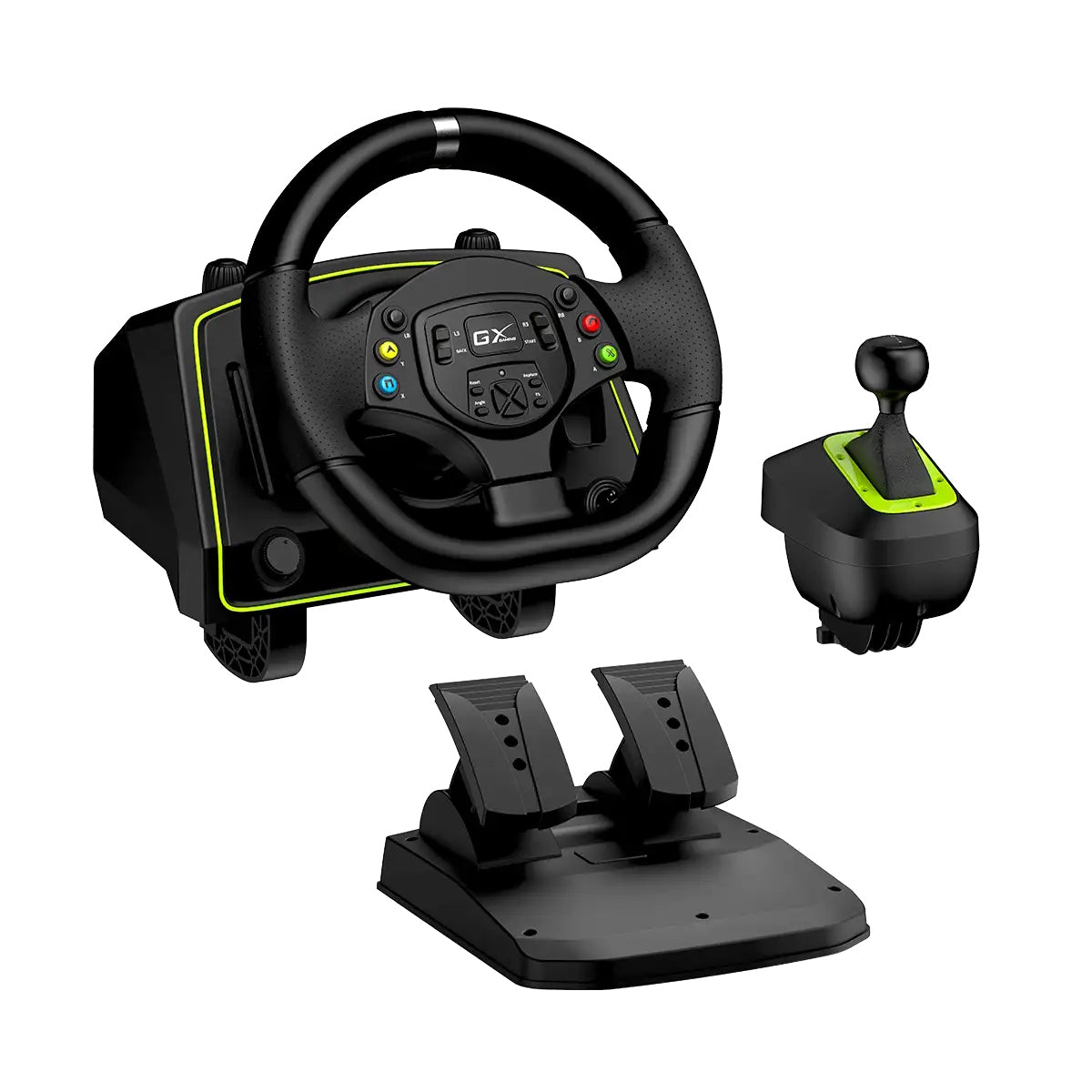Volante Gamer Genius SpeedMaster X2 con Pedales y Palanca – miCABRALOCA
